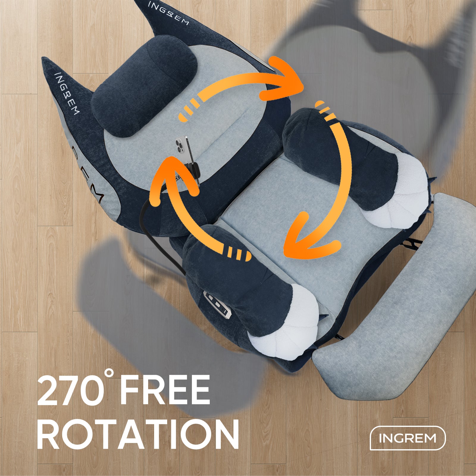 Recliner + floating table package (extra monitor arm is included ...