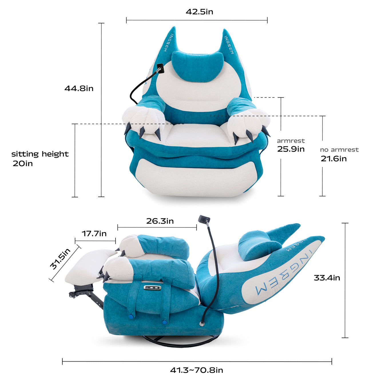 Power smart Sofa Recliner – IngremGamingWorkstation